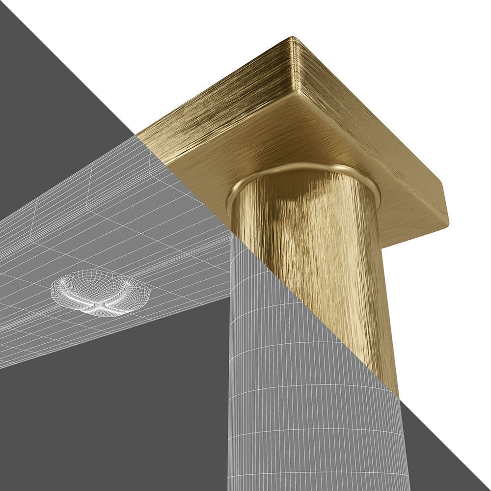 Linear Bar Glass Hanger 3D model | CGTrader