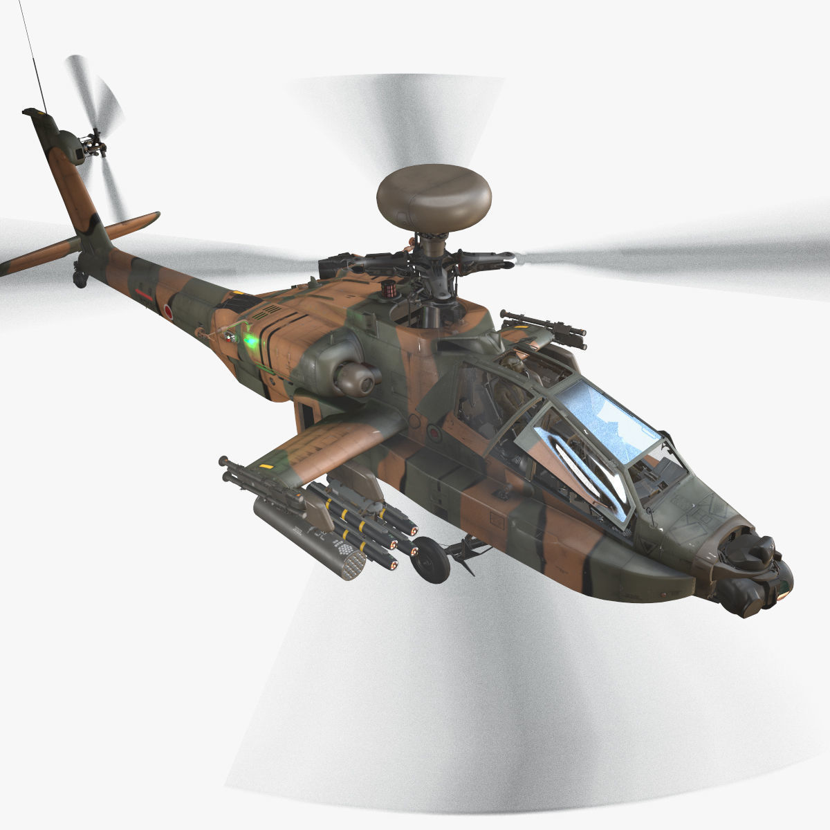 3D model Apache AH-64D Japan Ground Self-Defense Force Complex ...