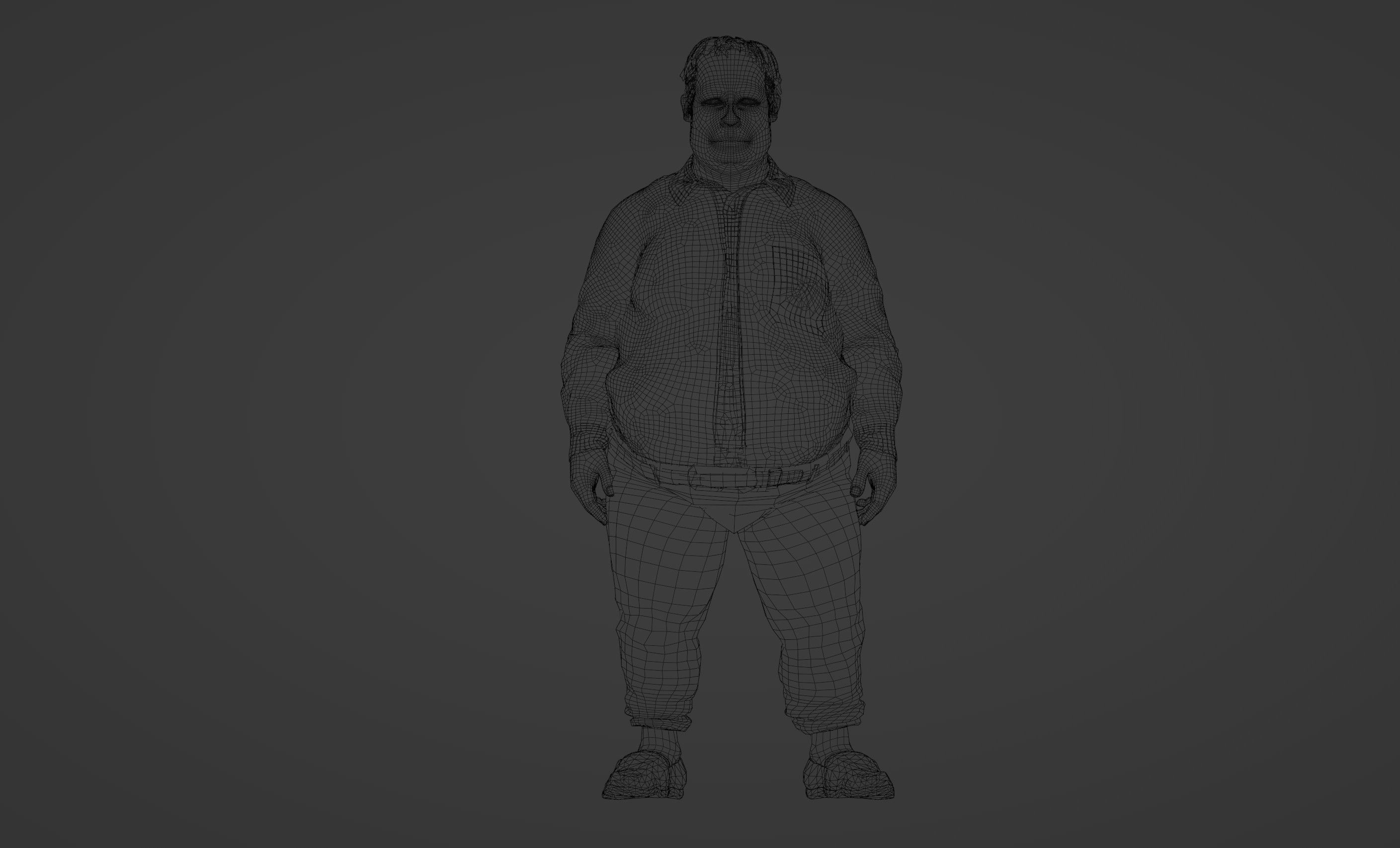 Fat man 3D model | CGTrader