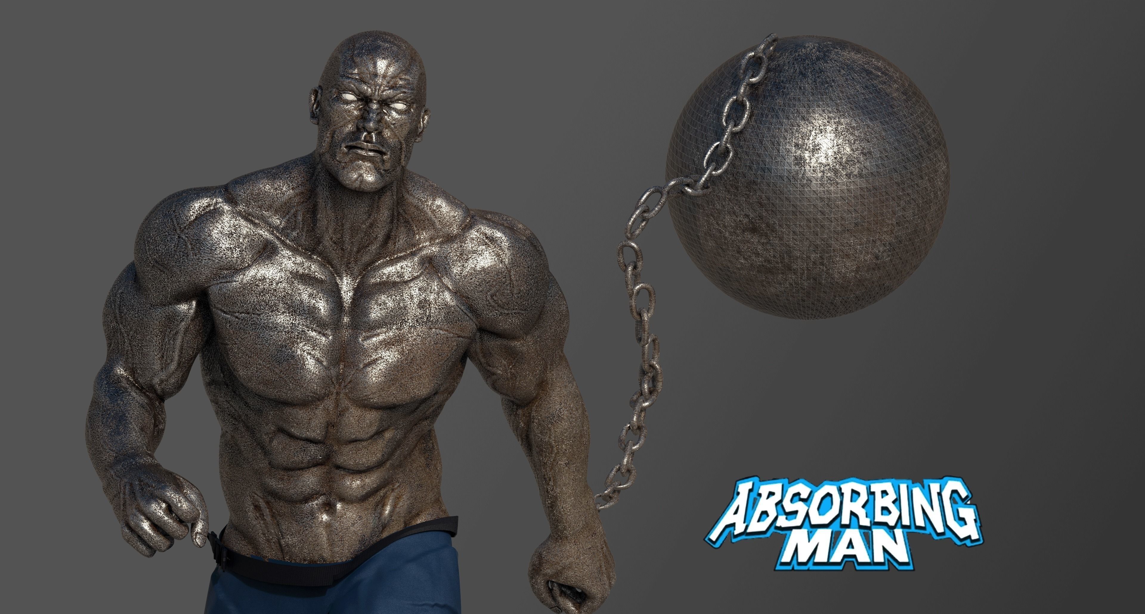 Absorbing man Marvel Super Villain 3d model free 3D model | CGTrader