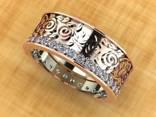 Turkish Flower Ring 3D model 3D printable | CGTrader