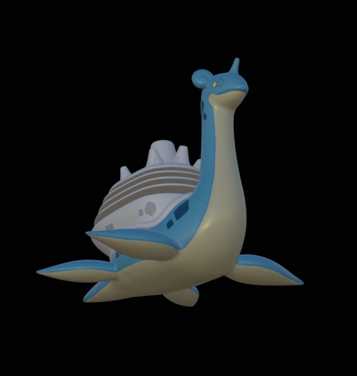 GIGANTAMAX LAPRAS POKEMON 3D model 3D printable | CGTrader