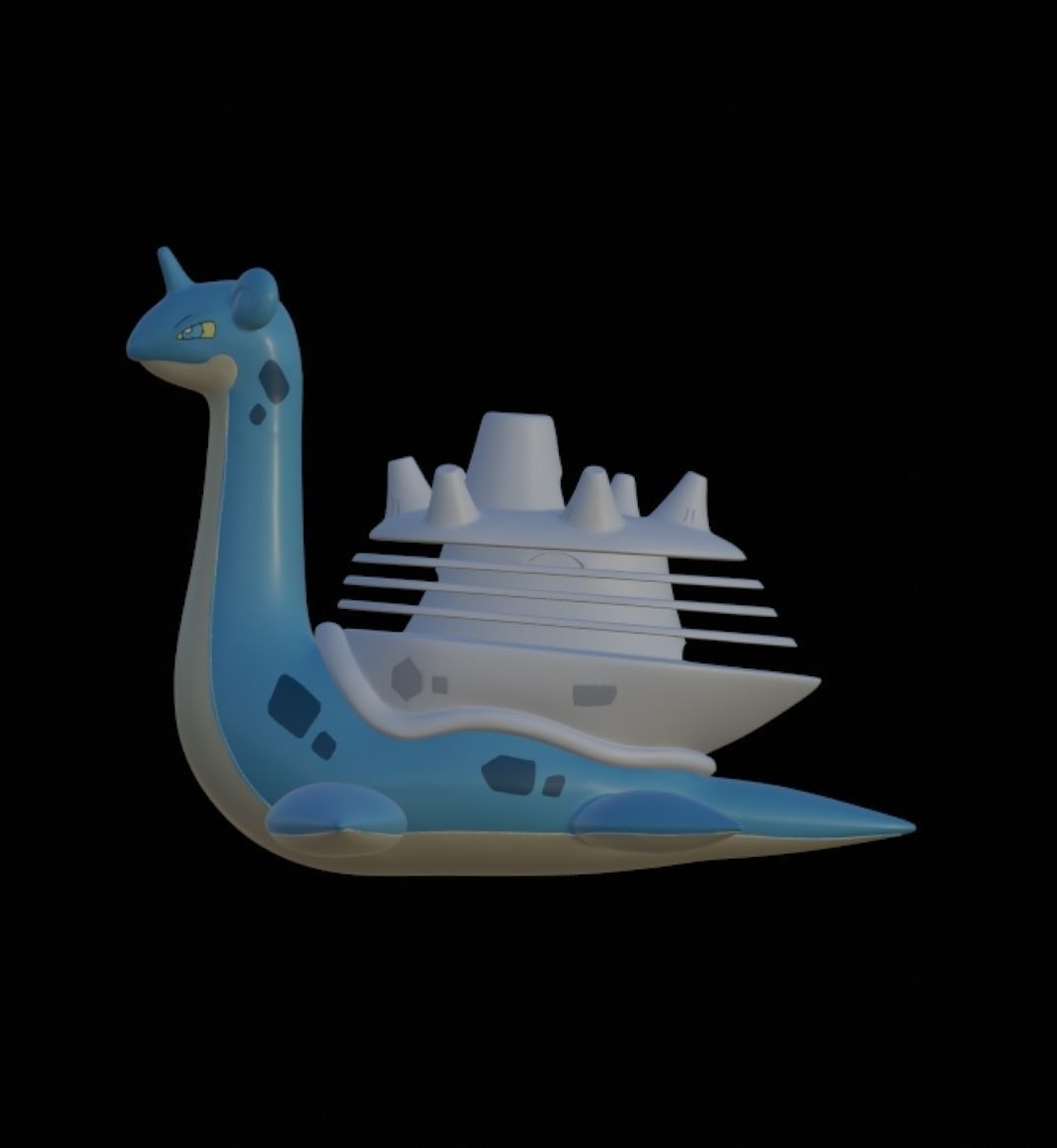 GIGANTAMAX LAPRAS POKEMON 3D model 3D printable | CGTrader