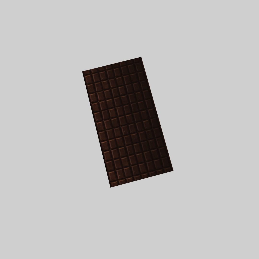 3D model Dark chocolate bar VR / AR / low-poly | CGTrader