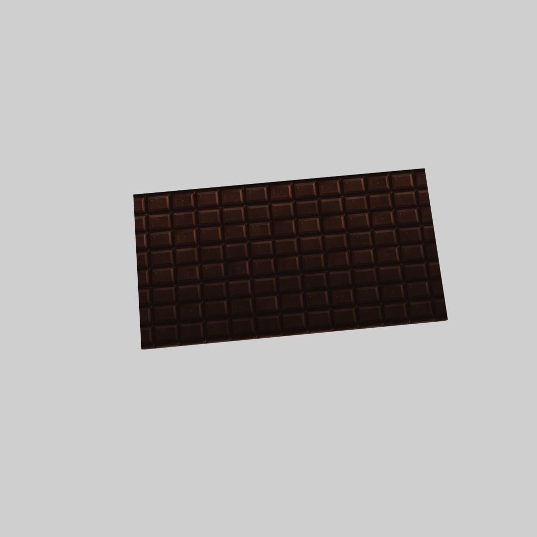 3D model Dark chocolate bar VR / AR / low-poly | CGTrader