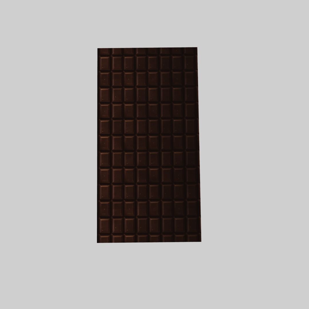 3D model Dark chocolate bar VR / AR / low-poly | CGTrader