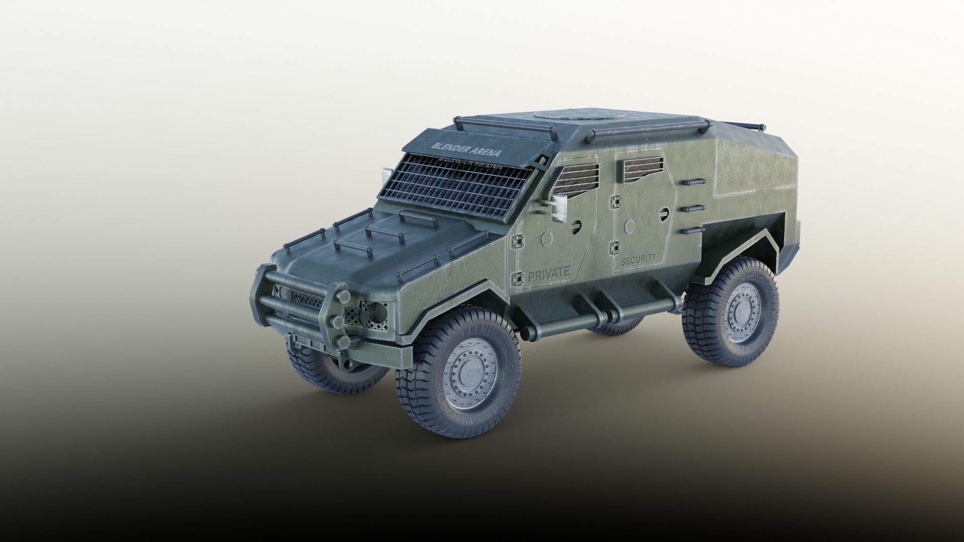 Military Defence Car Project 3d Model with PBR texture free 3D model ...