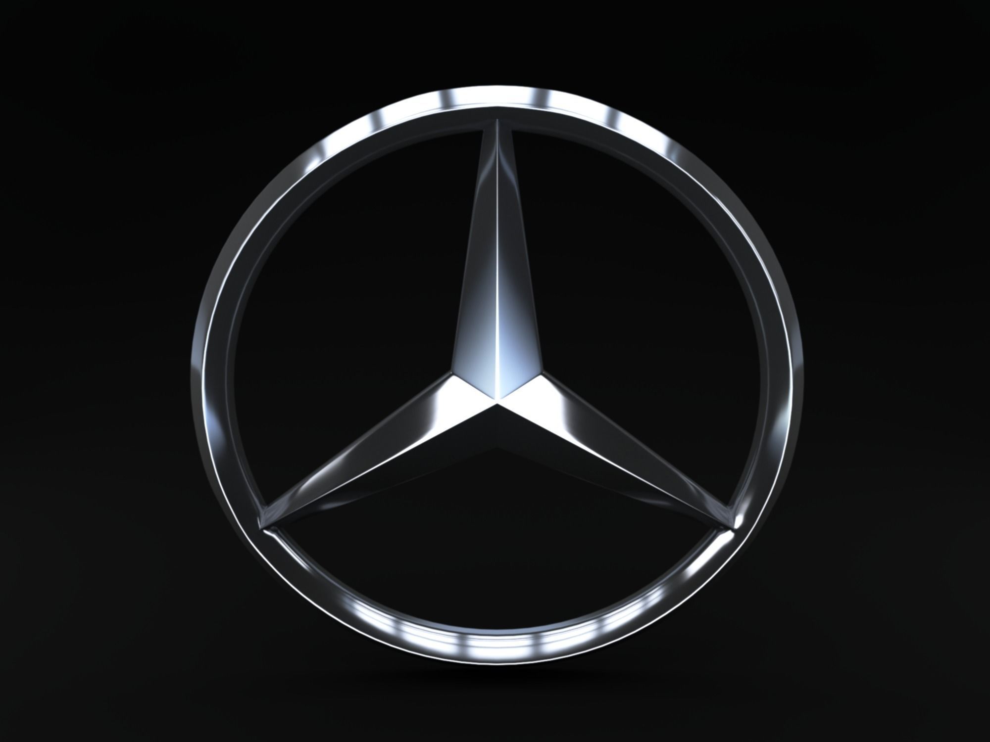 Mercedes Logo 3D model | CGTrader