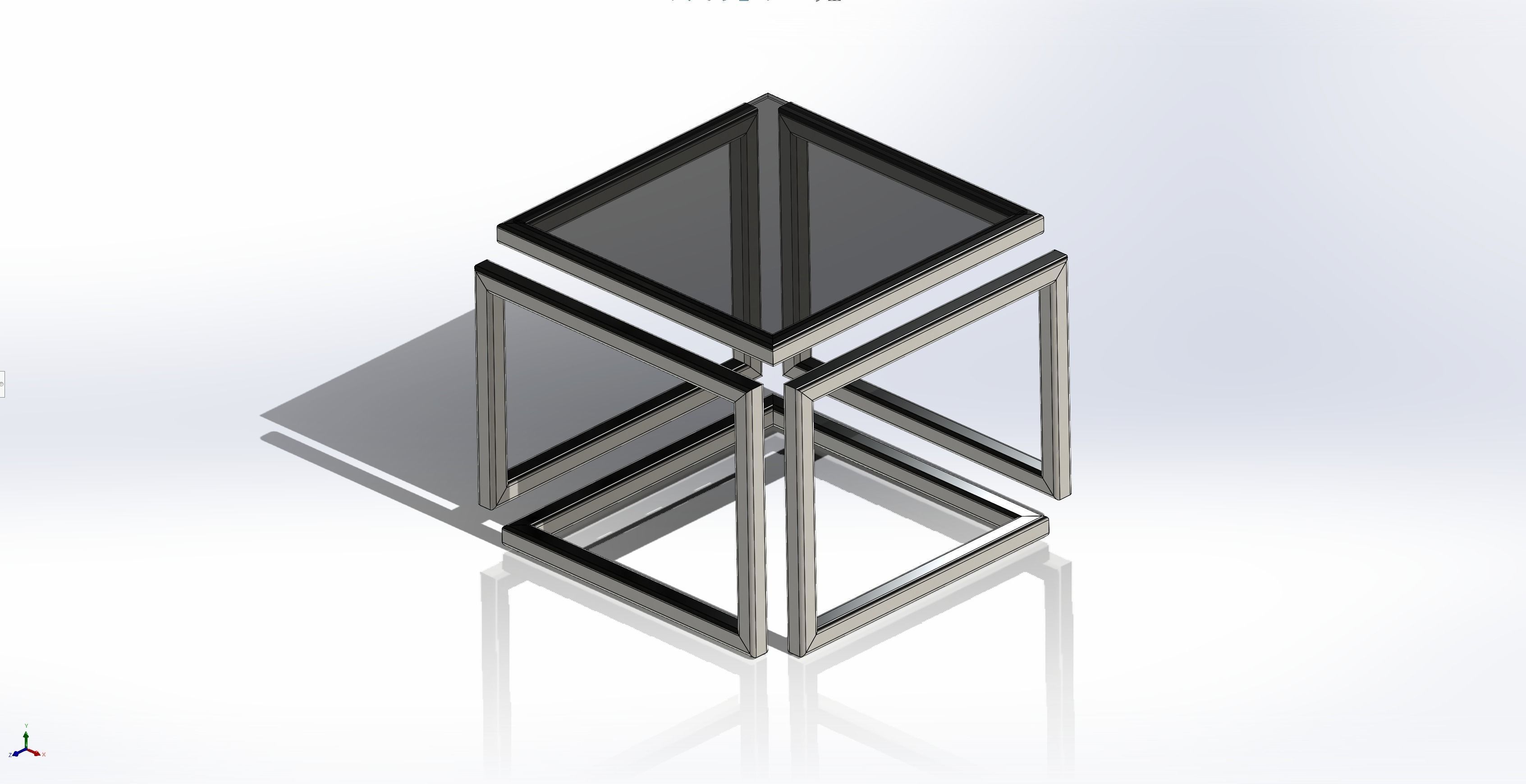 Infinity cube table free 3D model | CGTrader