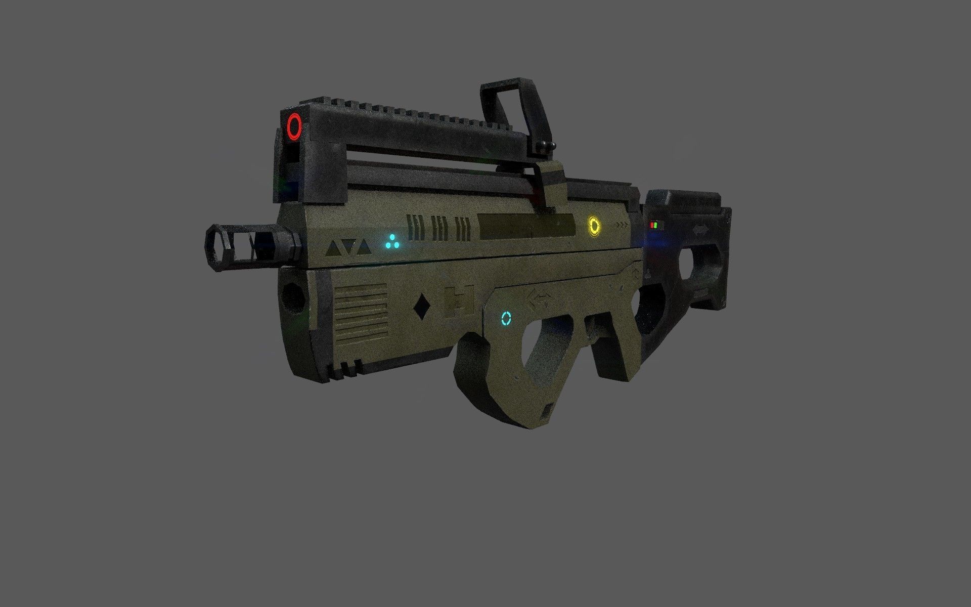 3D model Sci - fi PUBG PBR Gun game ready asset VR / AR / low-poly ...