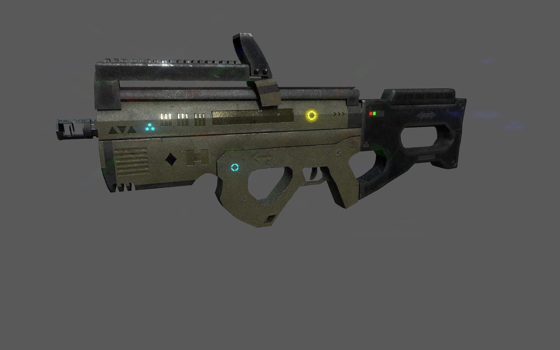 3D model Sci - fi PUBG PBR Gun game ready asset VR / AR / low-poly ...