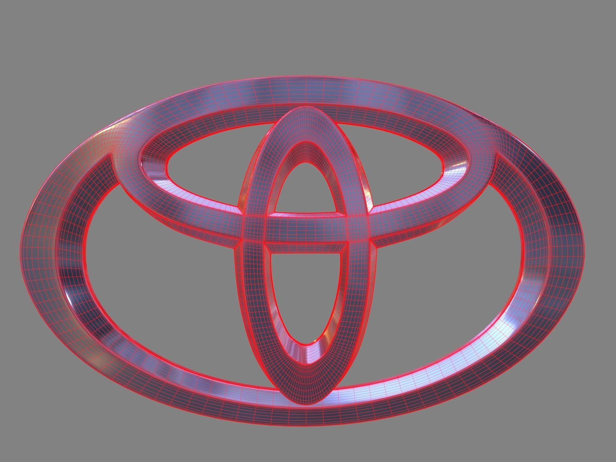 Toyota Logo 3D model | CGTrader