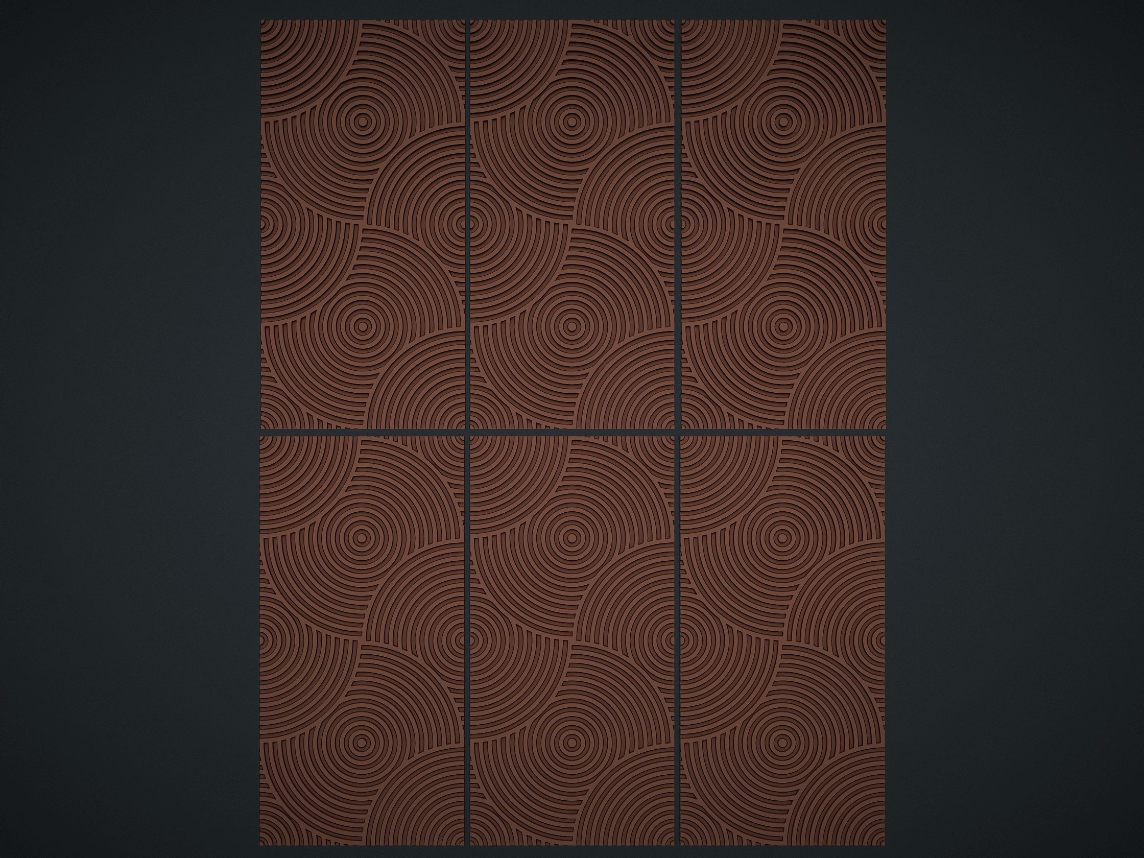 Seamless geometric pattern wall panel 3D model 3D printable | CGTrader