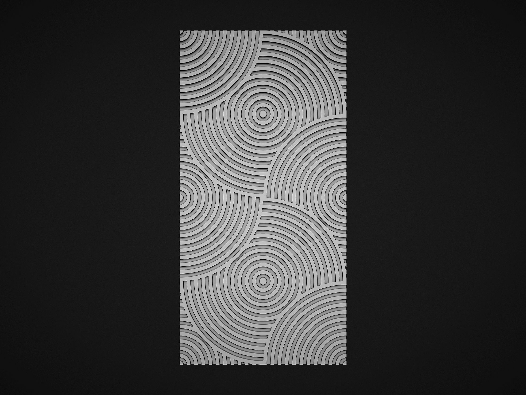 Seamless geometric pattern wall panel 3D model 3D printable | CGTrader