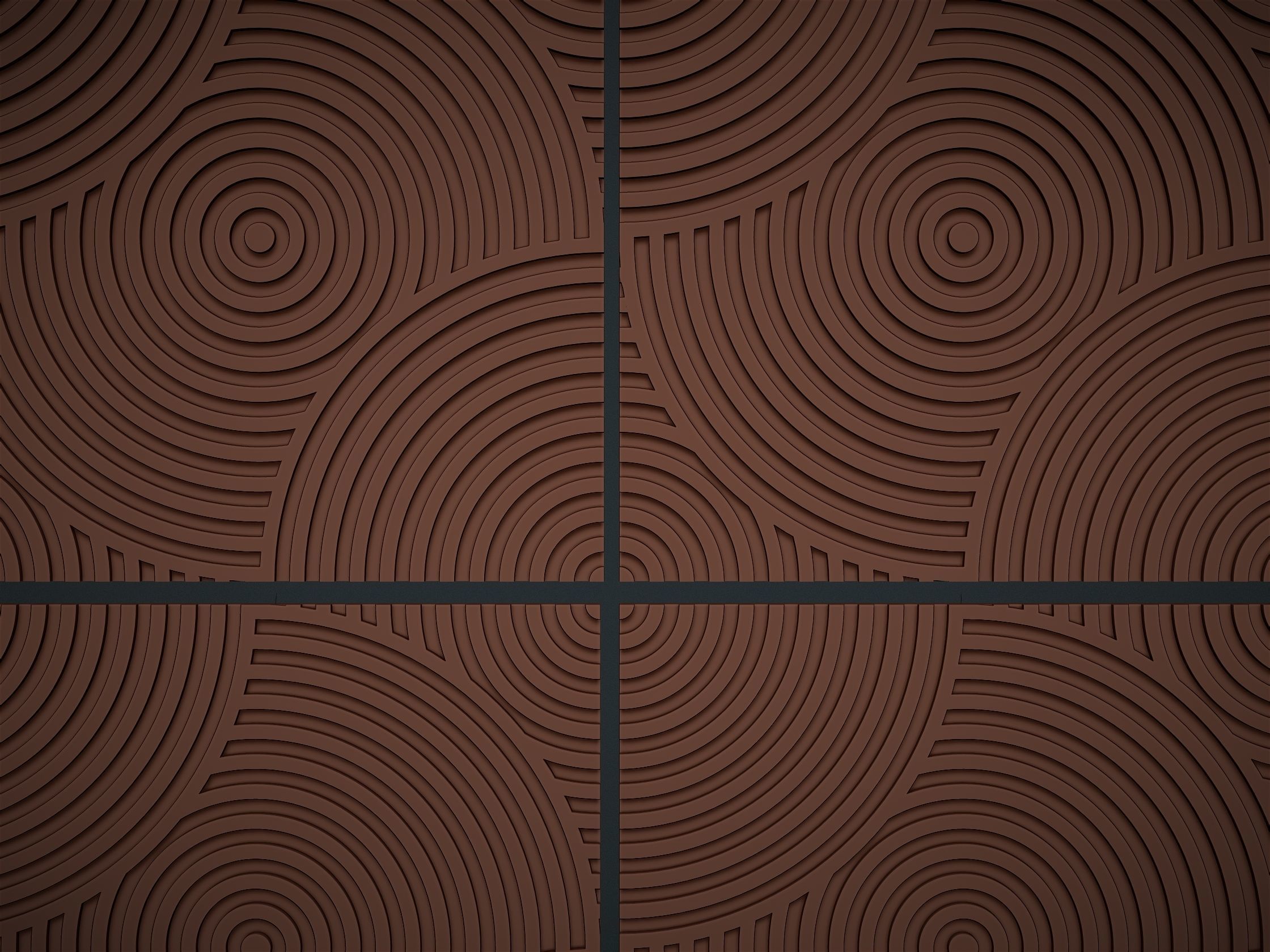 Seamless geometric pattern wall panel 3D model 3D printable | CGTrader