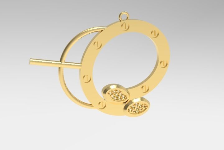 cartier full set ensemble jewelry 3D model 3D printable | CGTrader