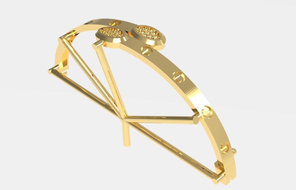 cartier full set ensemble jewelry 3D model 3D printable | CGTrader