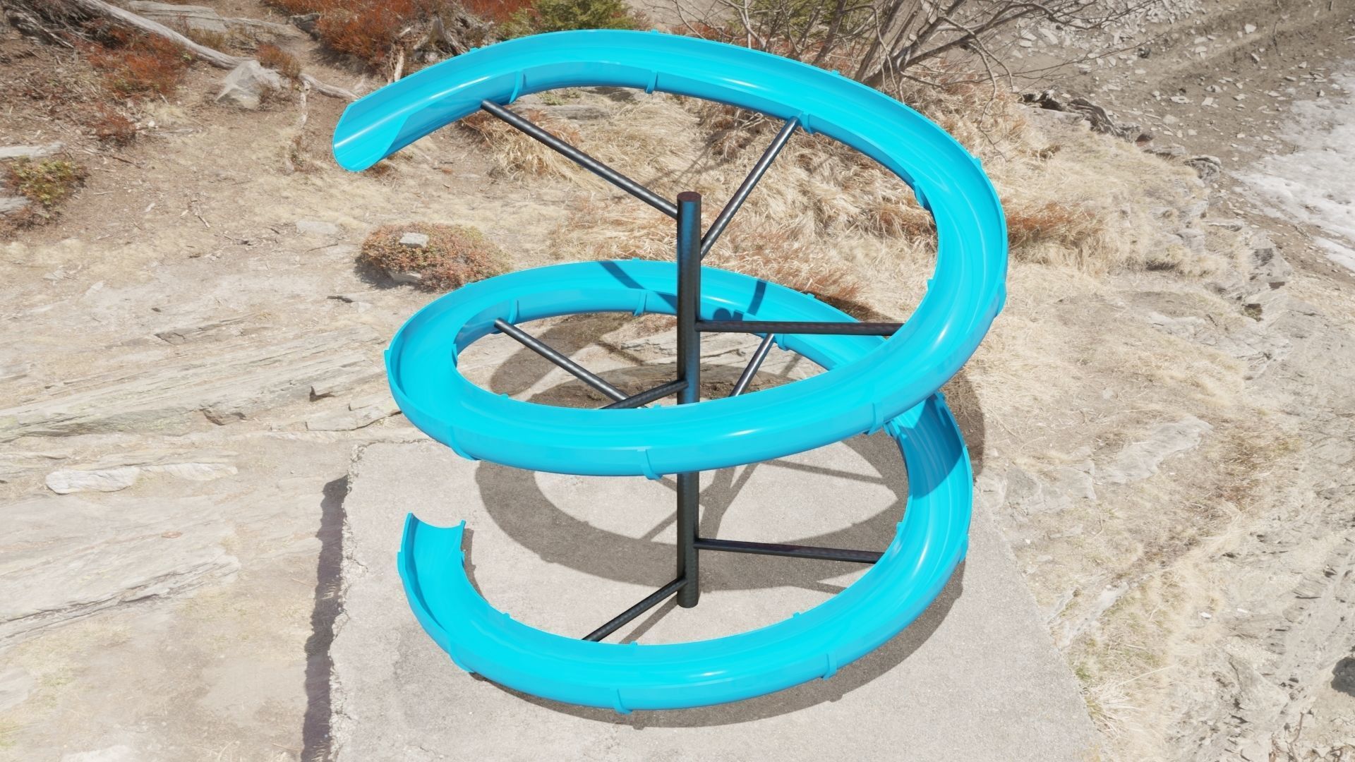 3D model Water Slide VR / AR / low-poly | CGTrader