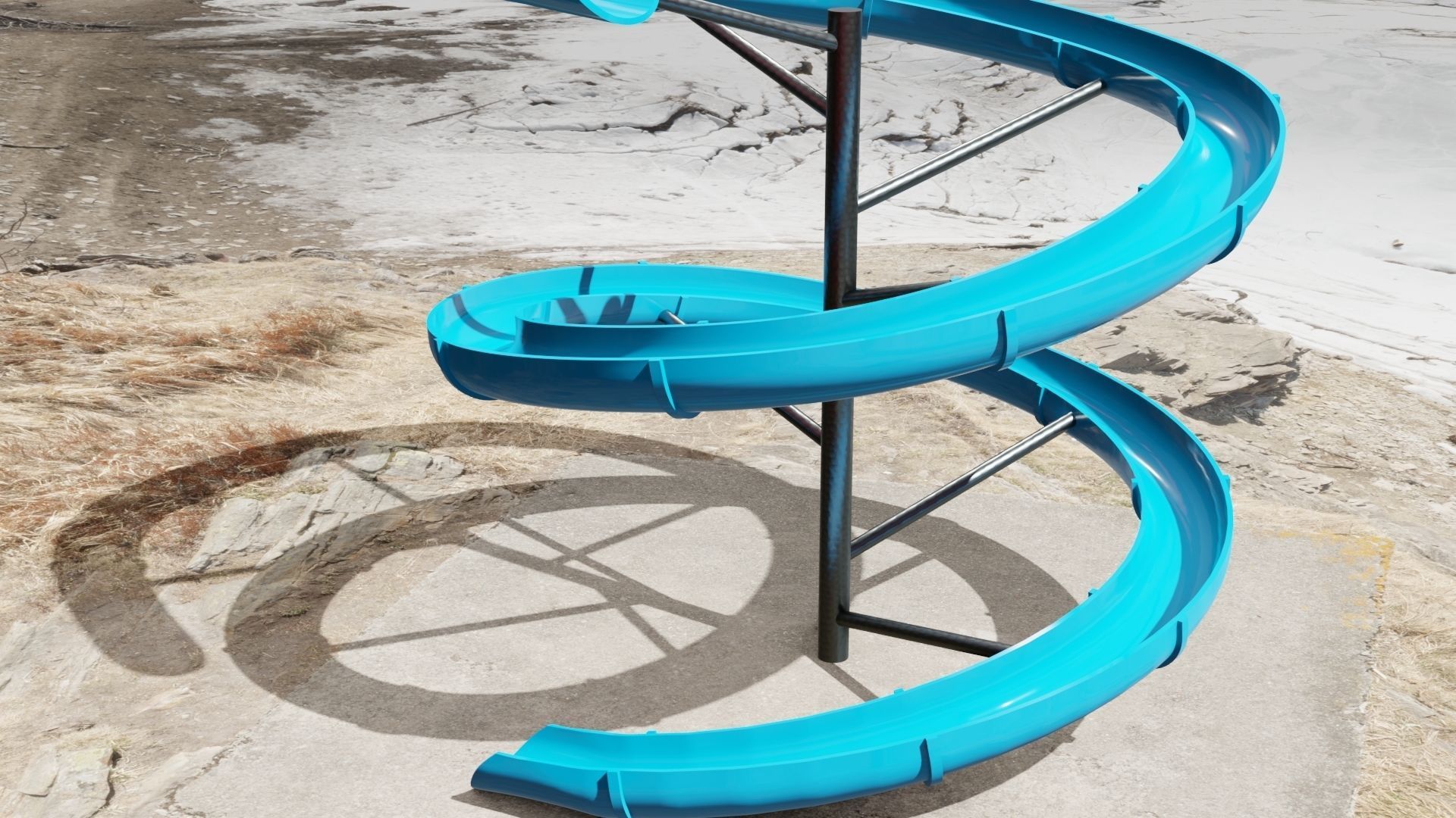 3D model Water Slide VR / AR / low-poly | CGTrader