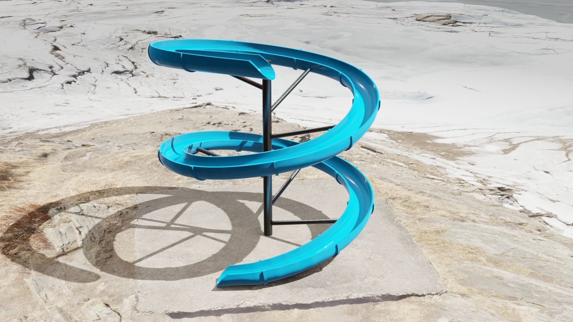 3D model Water Slide VR / AR / low-poly | CGTrader