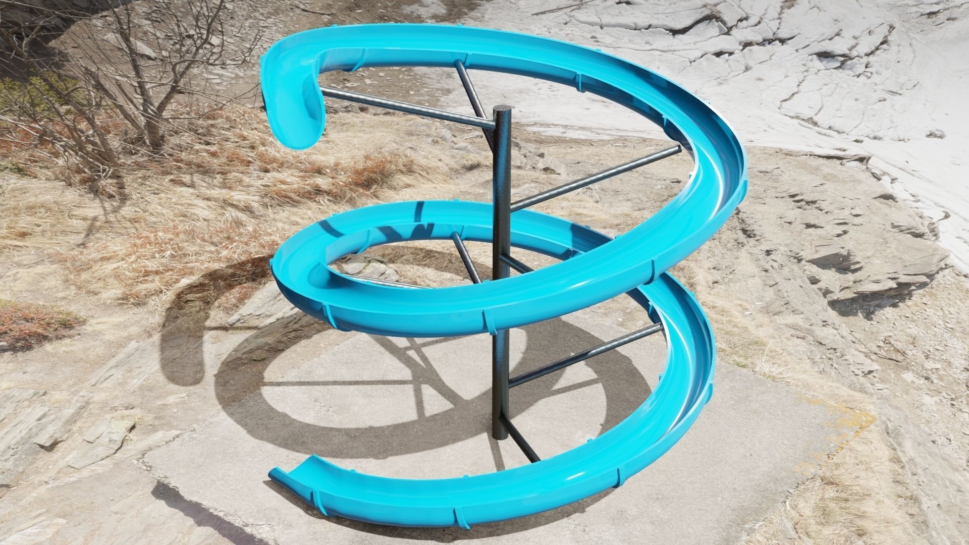 3D model Water Slide VR / AR / low-poly | CGTrader
