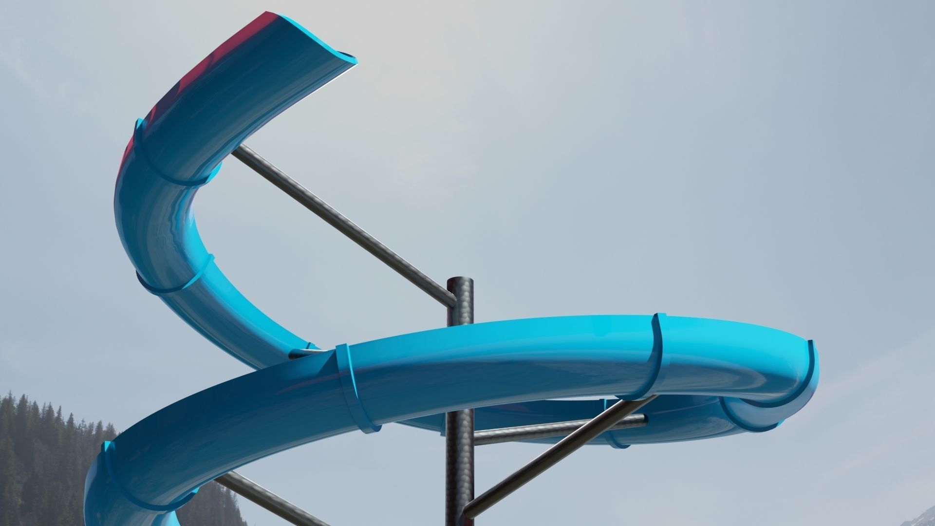 3D model Water Slide VR / AR / low-poly | CGTrader
