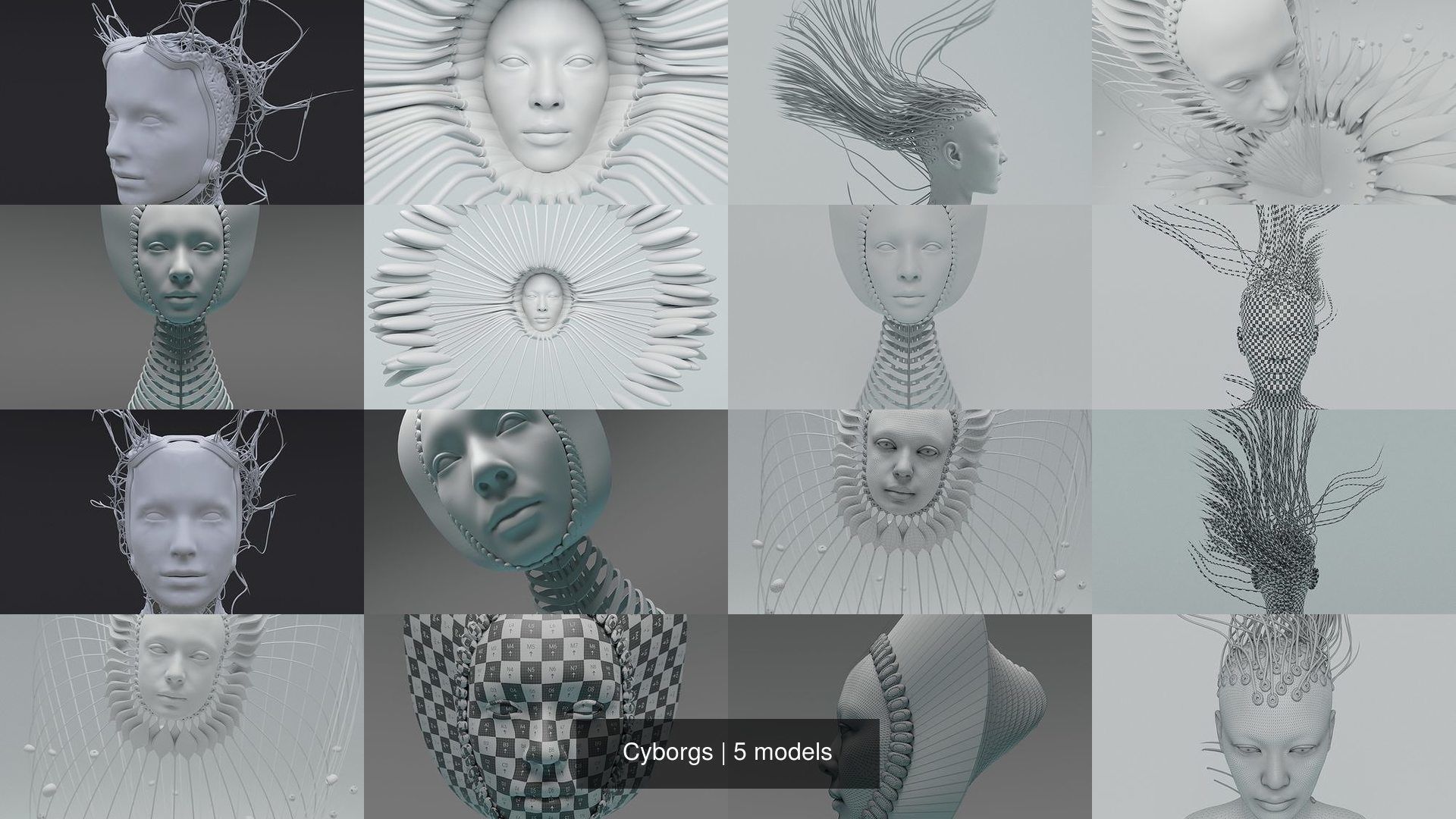 Cyborgs 3D Model Collection | CGTrader