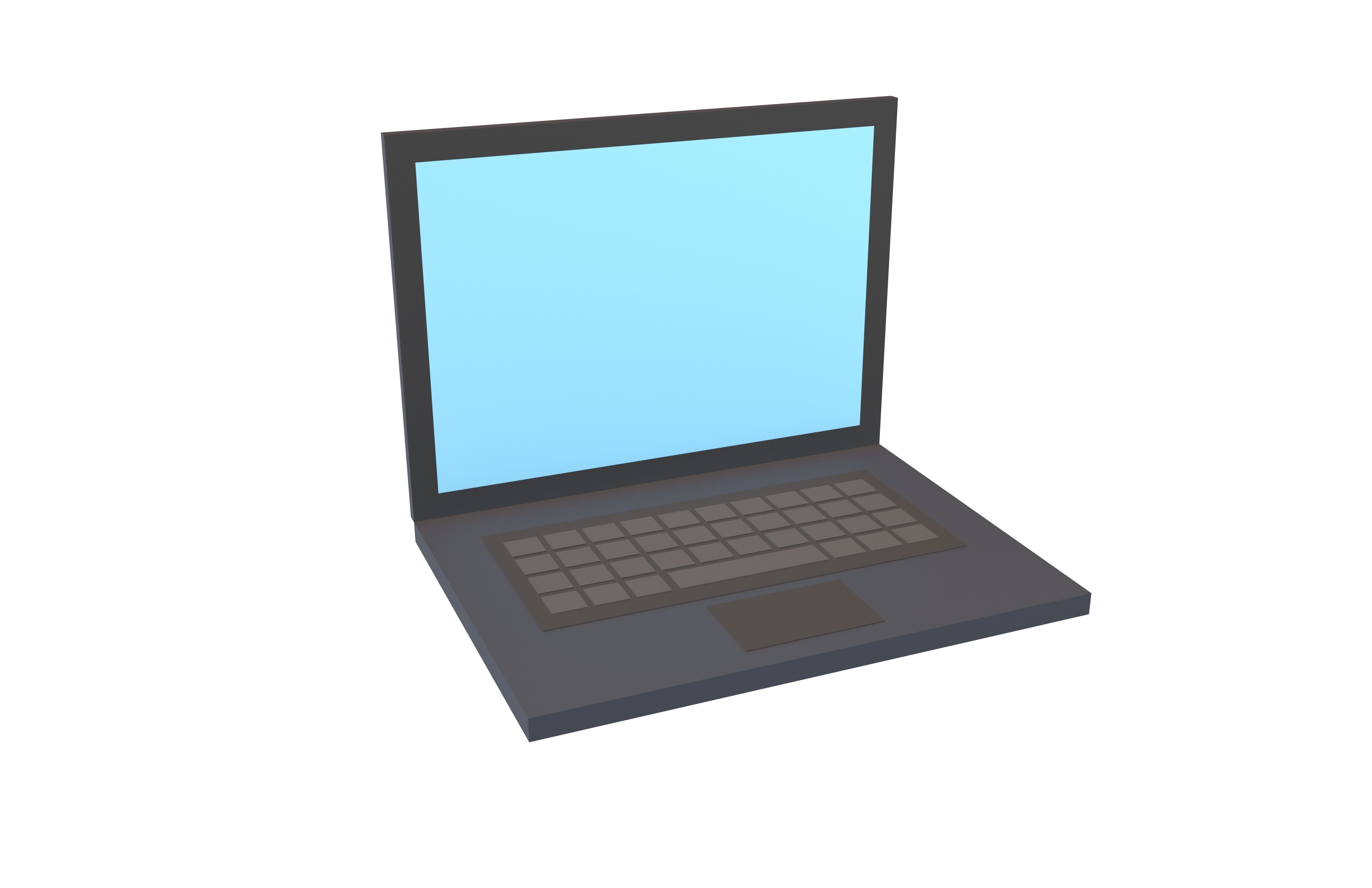 3D model Laptop Icon V1 002 VR / AR / low-poly | CGTrader