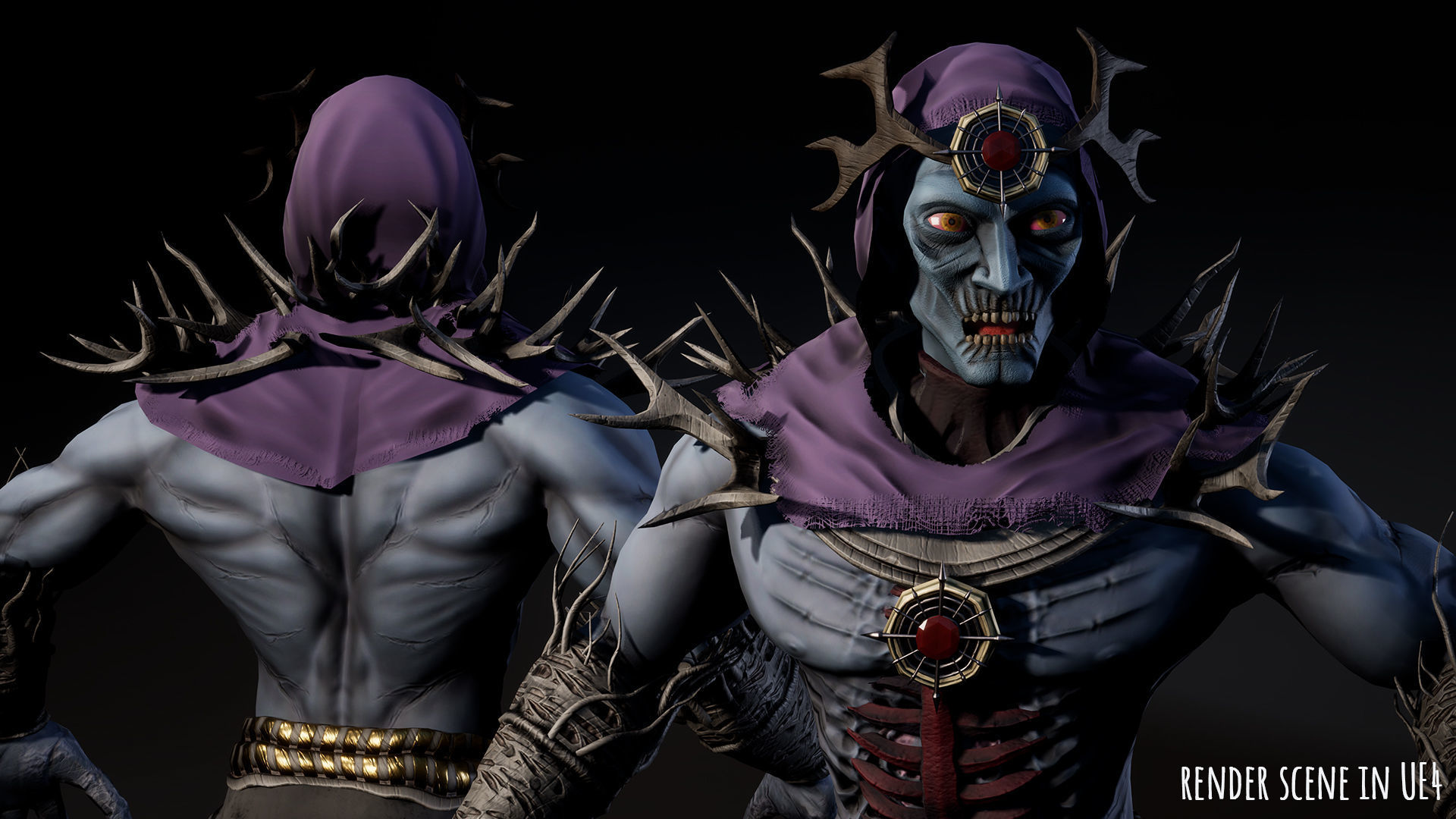 3D model Male Creature Character VR / AR / low-poly rigged animated ...