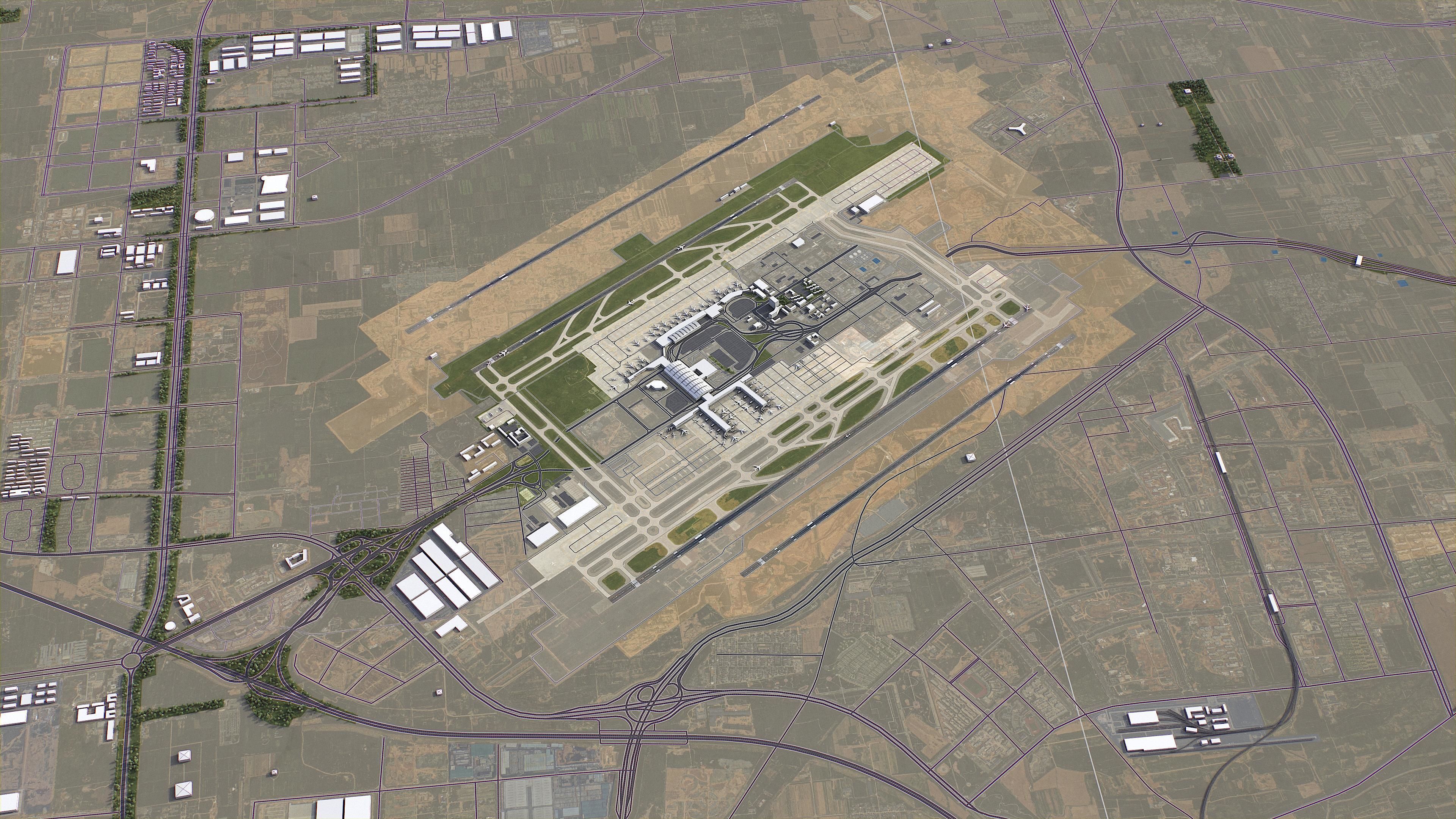 3D model Xian - 3D Airport Model VR / AR / low-poly | CGTrader