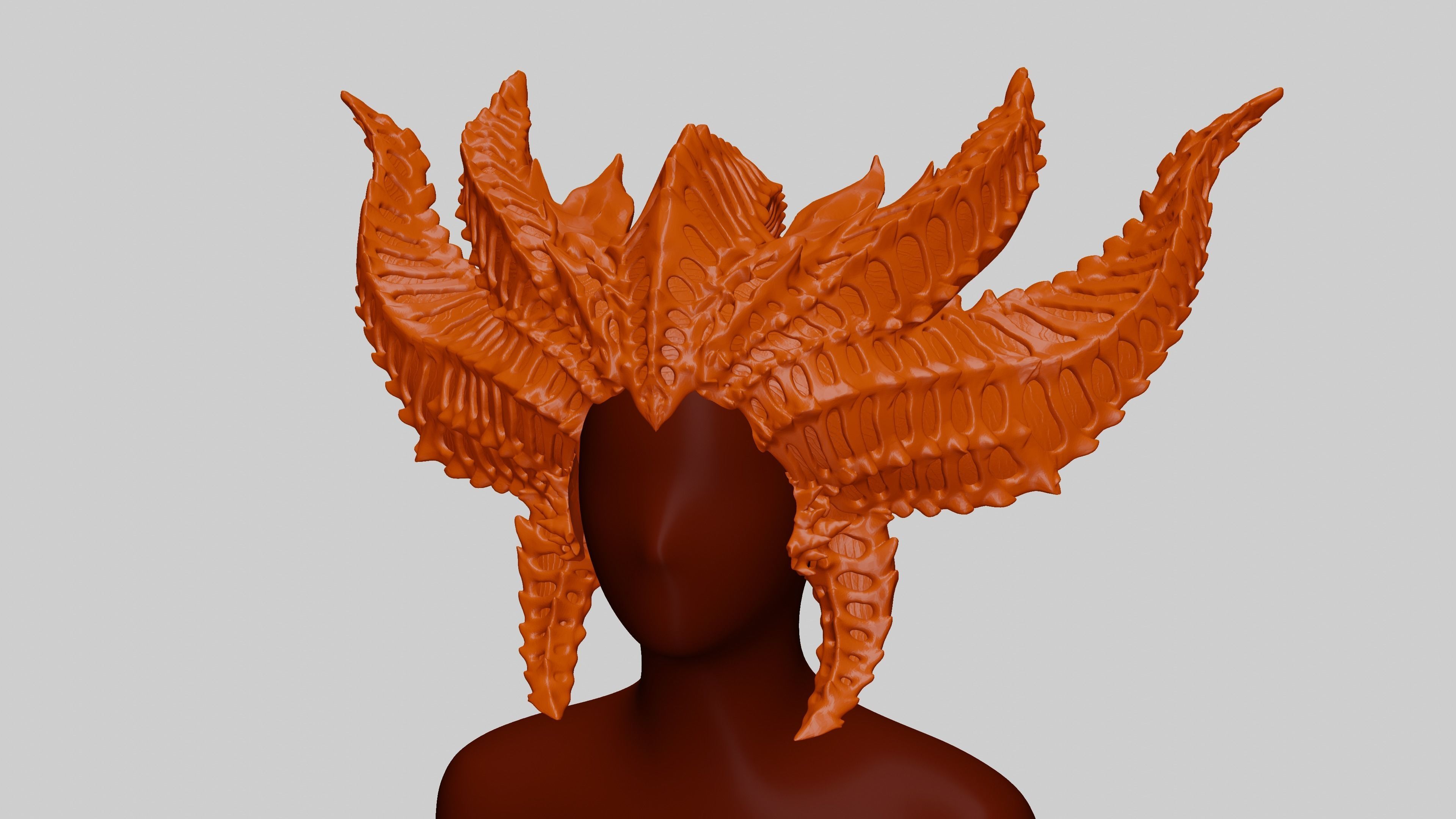Diablo 4 Lilith Horns final trailer cosplay for cosplay 3D model 3D ...