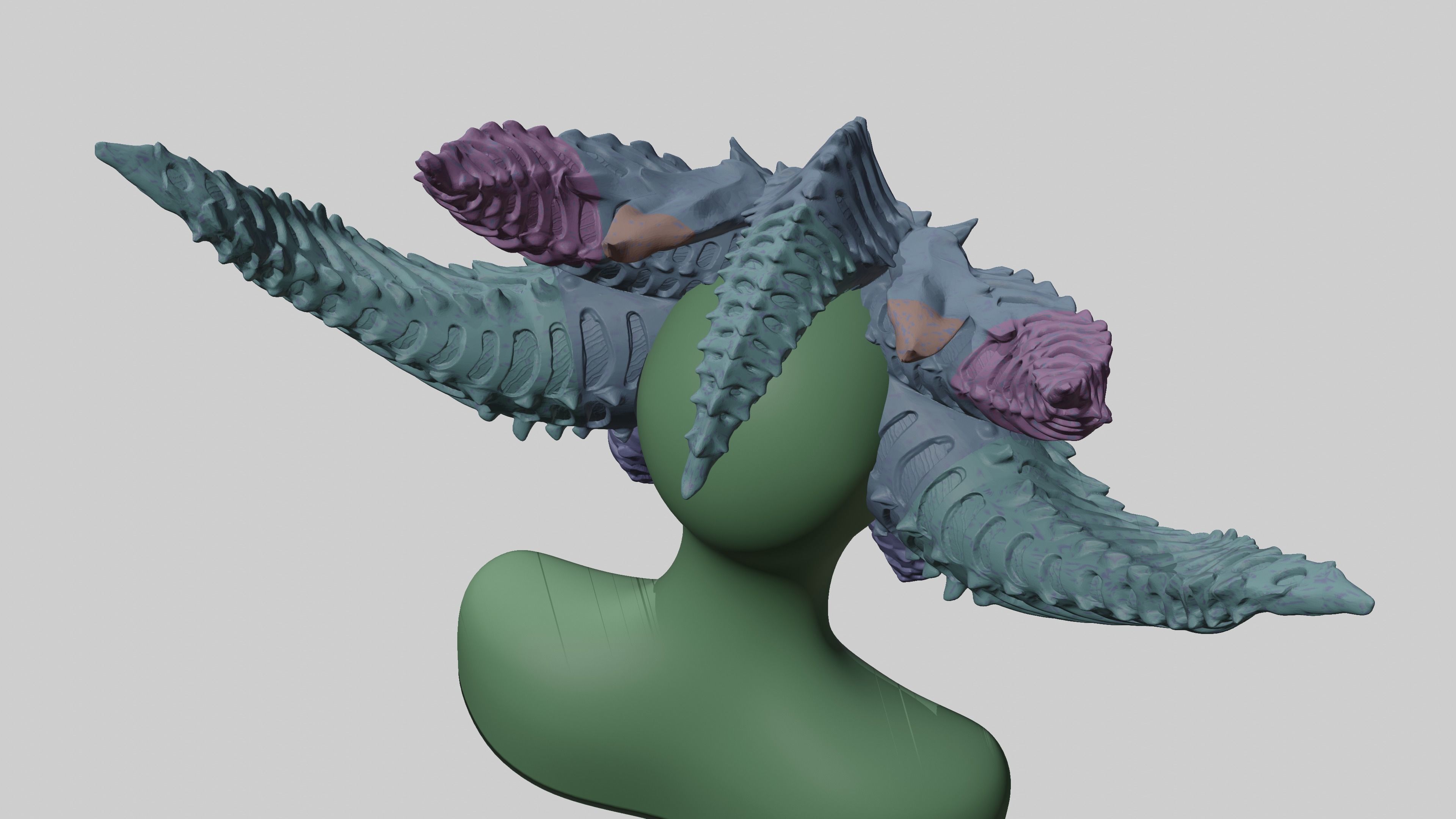 Diablo 4 Lilith Horns final trailer cosplay for cosplay 3D model 3D ...