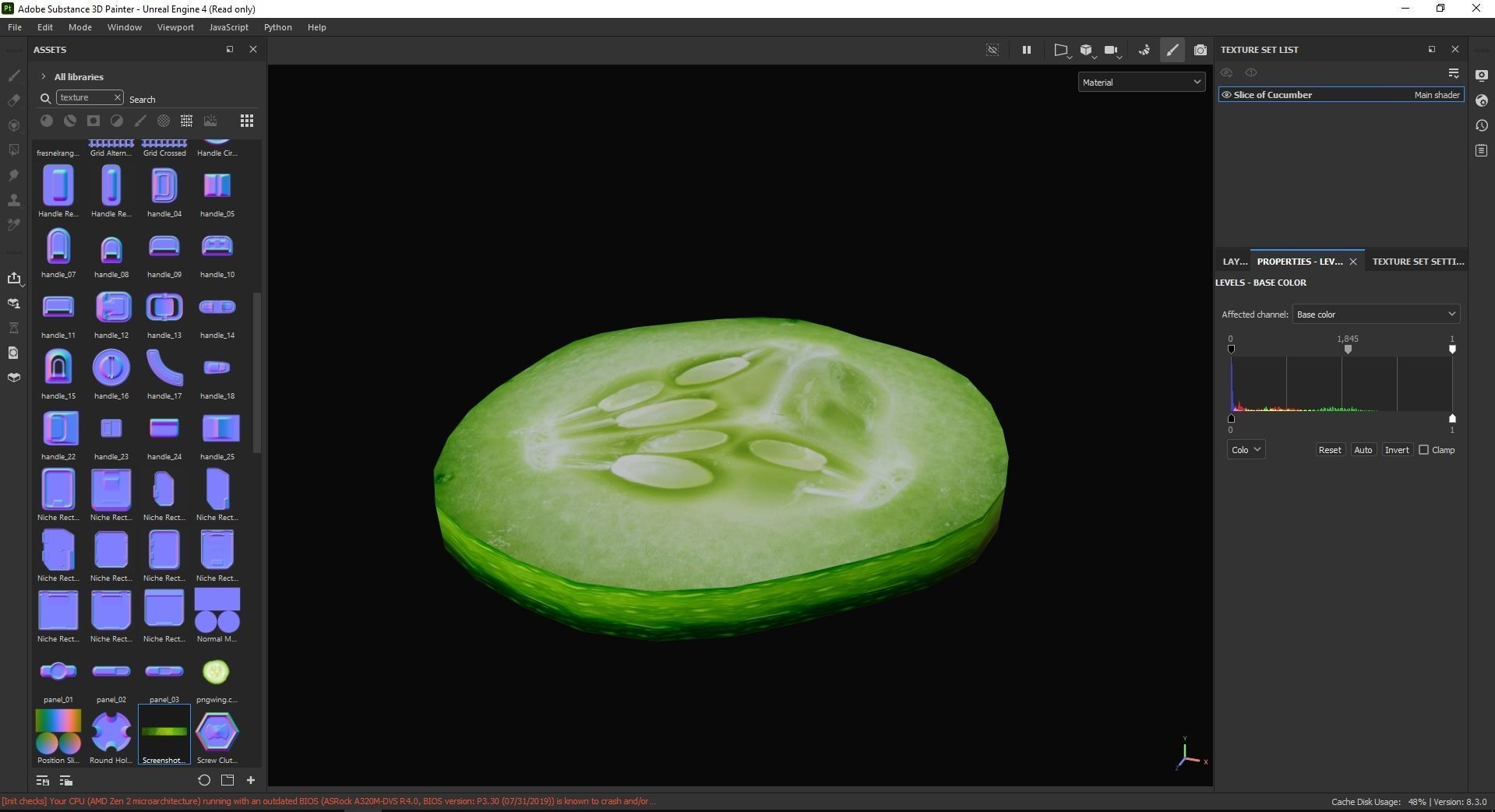 3D model Slice of Cucumber 3D Model VR / AR / low-poly | CGTrader
