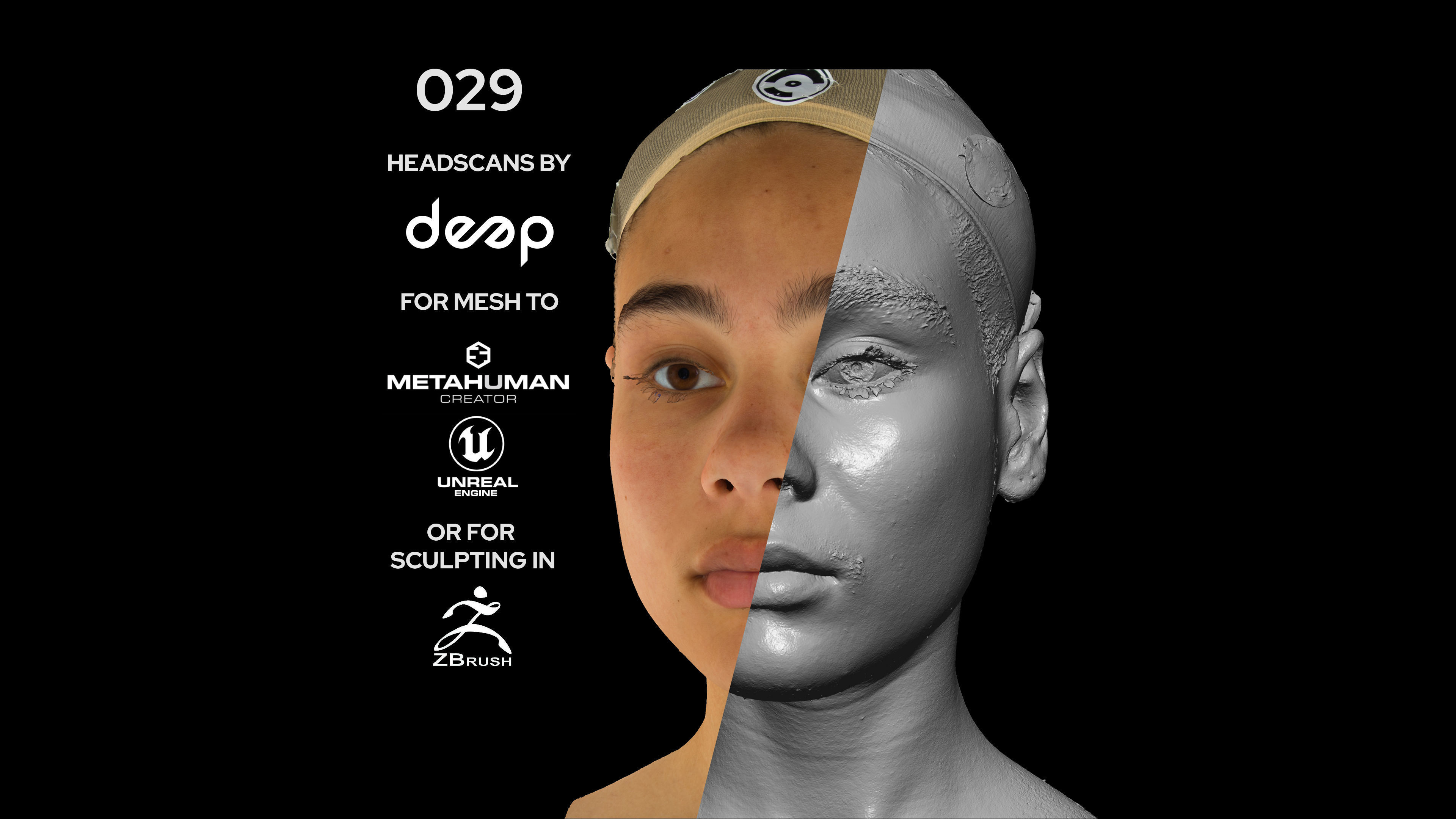 Hispanic Female 20s head scan 029 3D model | CGTrader