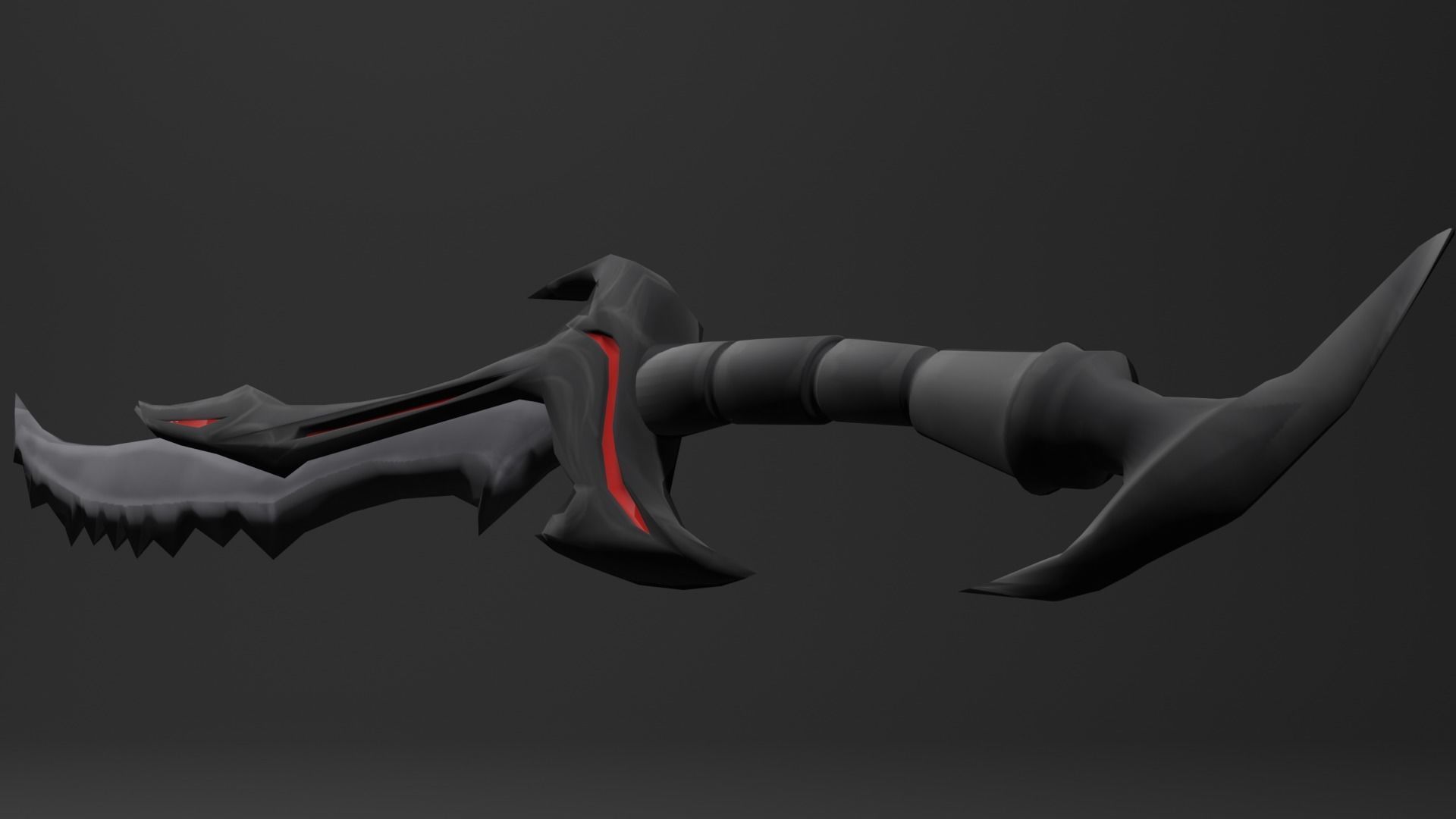 Low Poly Stylized Daedric Sword from Skyrim free VR / AR / low-poly 3D ...