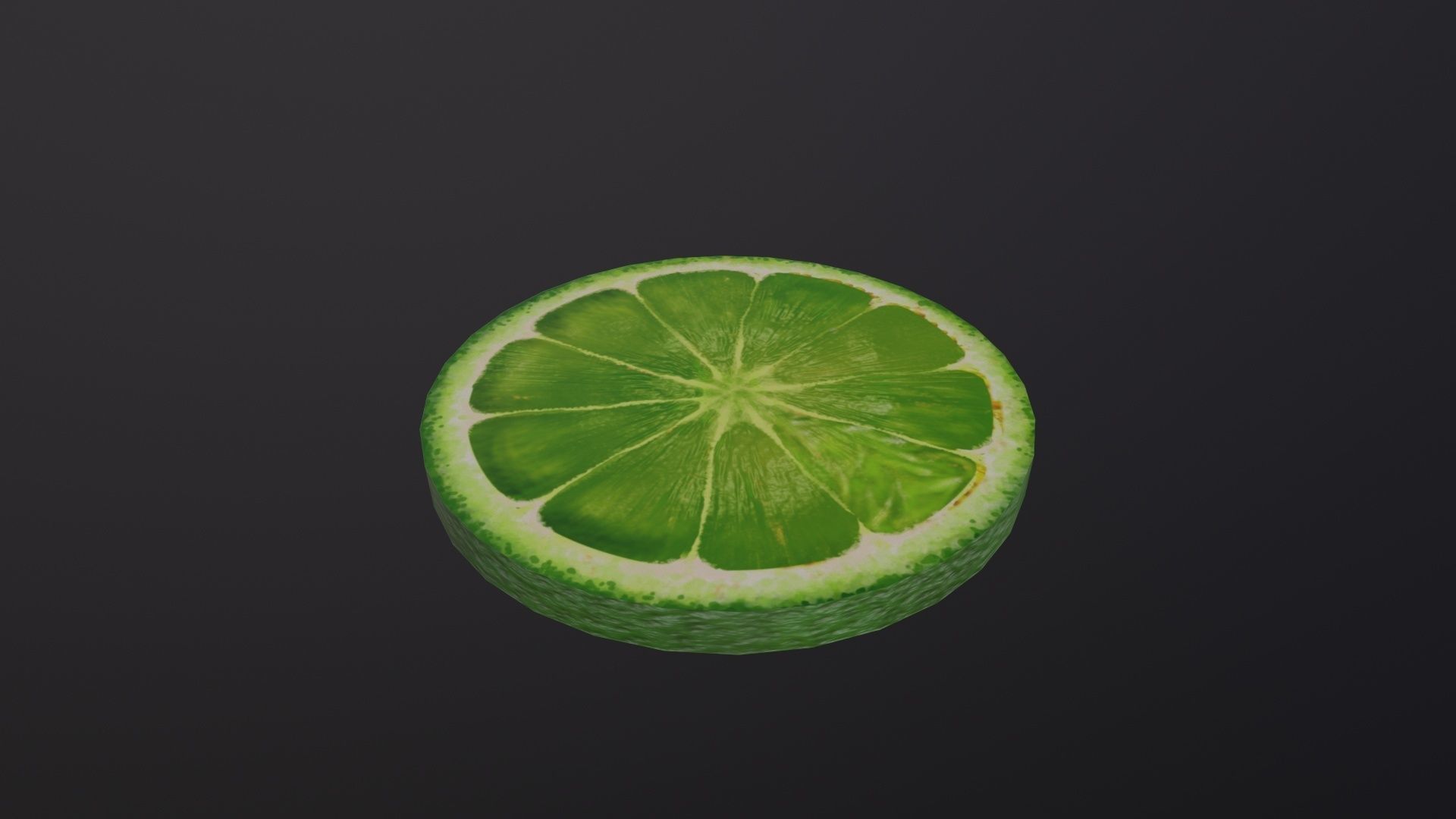 3D model A Slice of Lime 3D Model VR / AR / low-poly | CGTrader
