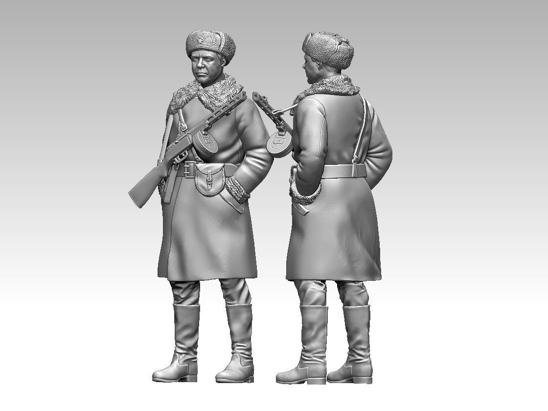 russian soldier 3D model 3D printable | CGTrader