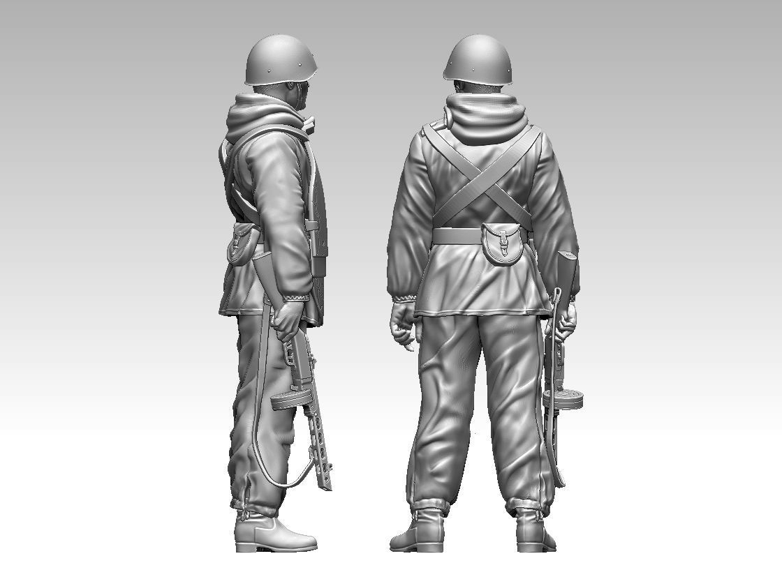 RUSSIAN SOLDIER 3D model 3D printable | CGTrader