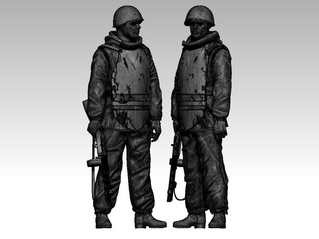 RUSSIAN SOLDIER 3D model 3D printable | CGTrader