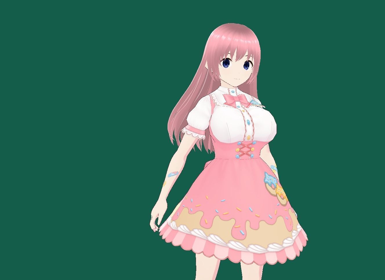 3D model Bocchi the Rock Adult VRChat Avatar 3D model VR / AR / low ...