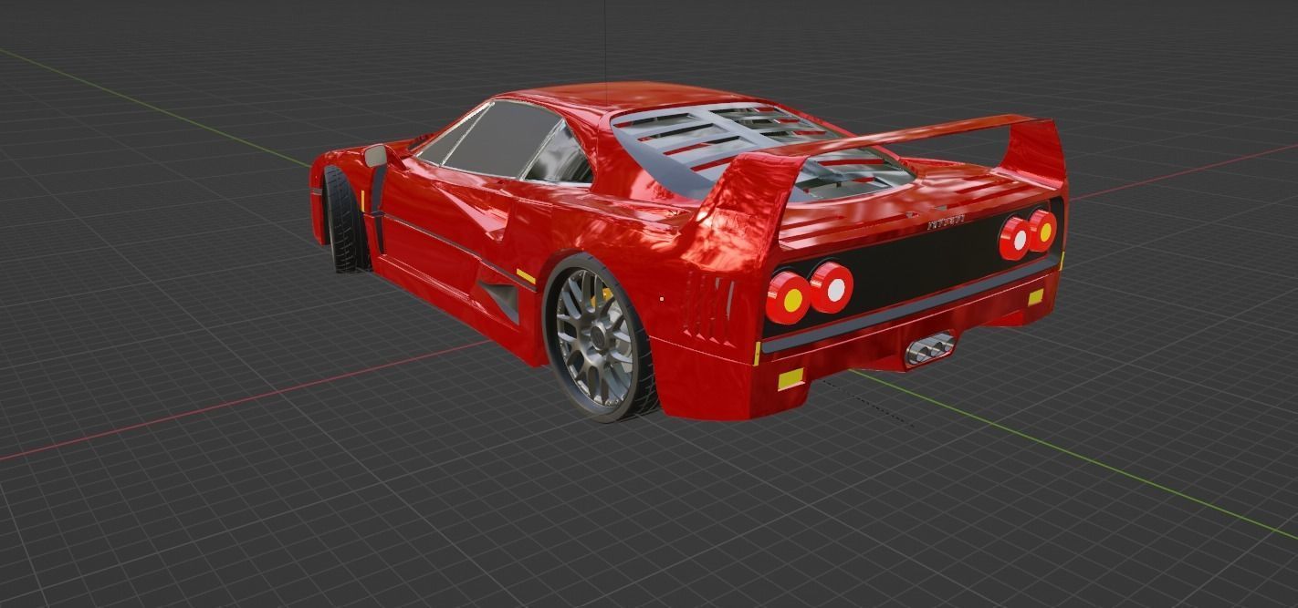 Ferrari F40 3D model | CGTrader