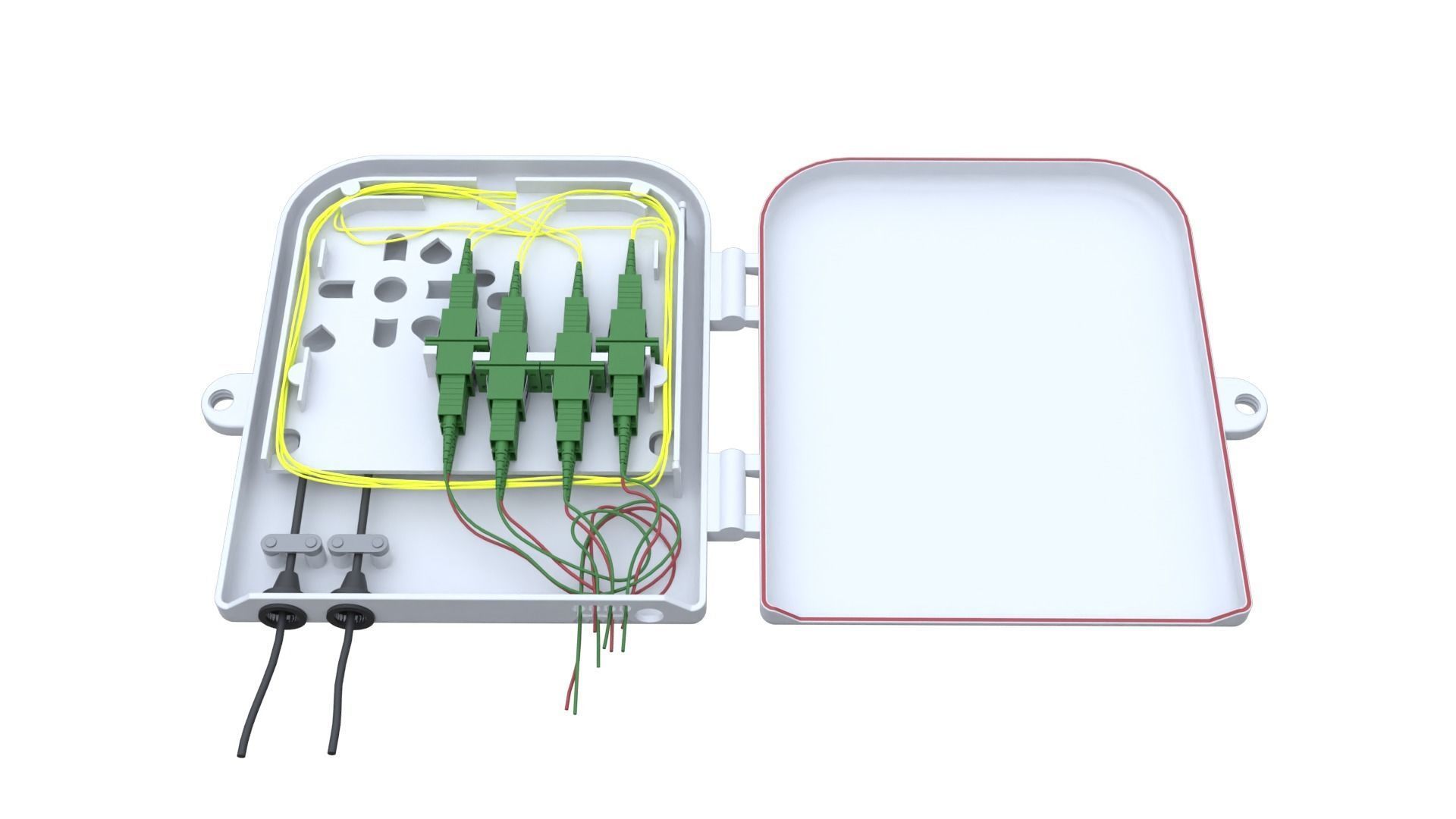 Fiber optic box 3D model | CGTrader