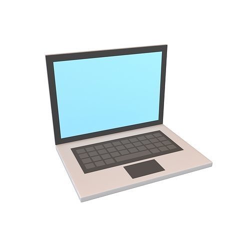 3D model Laptop Icon V2 001 VR / AR / low-poly | CGTrader