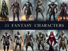 55 RPG Characters 3D model | CGTrader