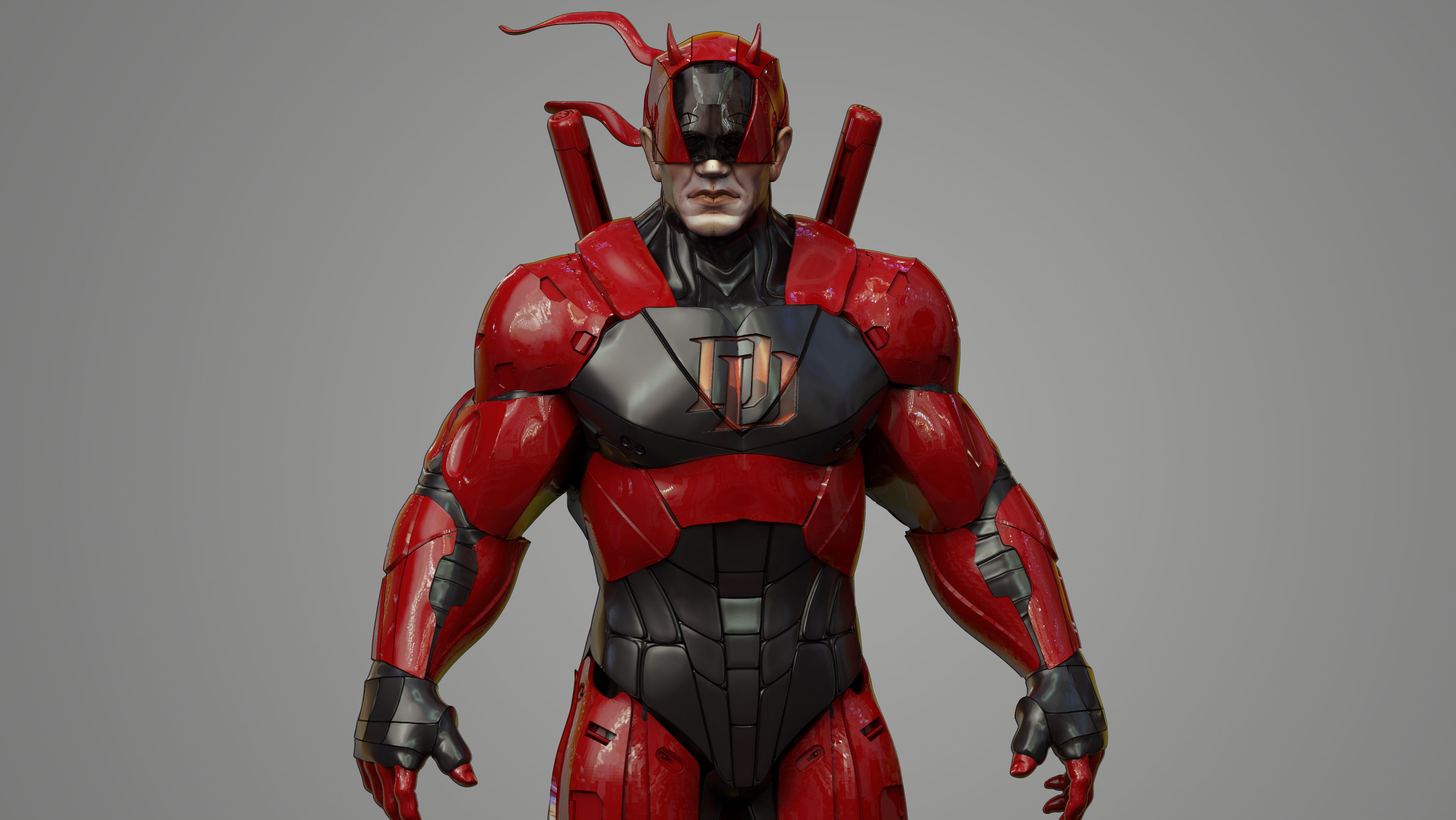 Daredevil Armor Scifi suit 3d model print 3D model | CGTrader