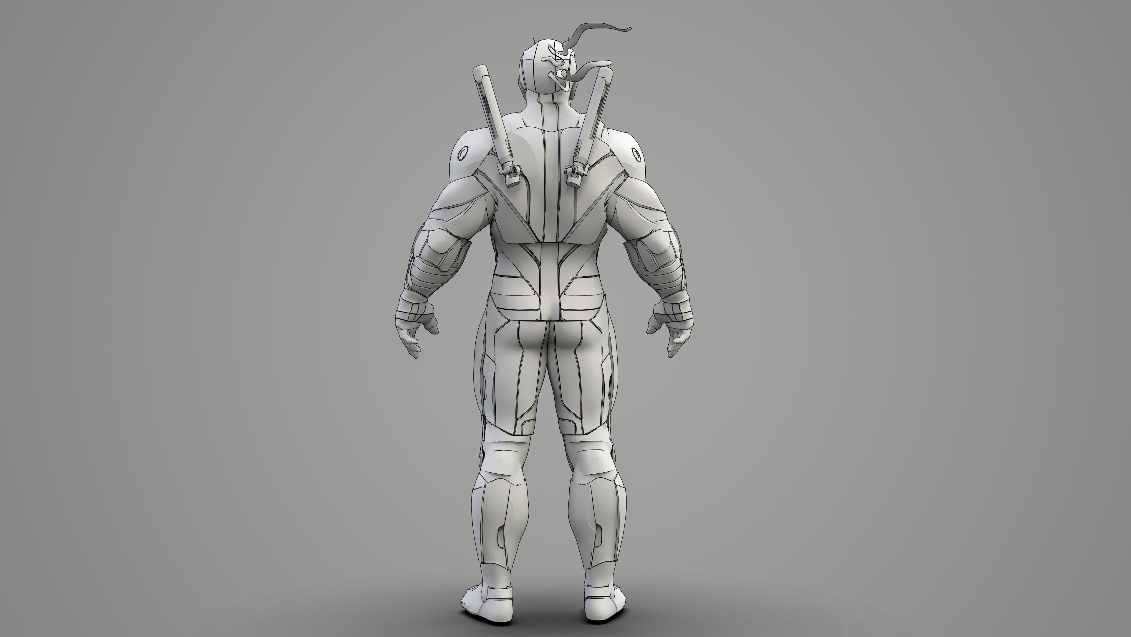 Daredevil Armor Scifi suit 3d model print 3D model | CGTrader