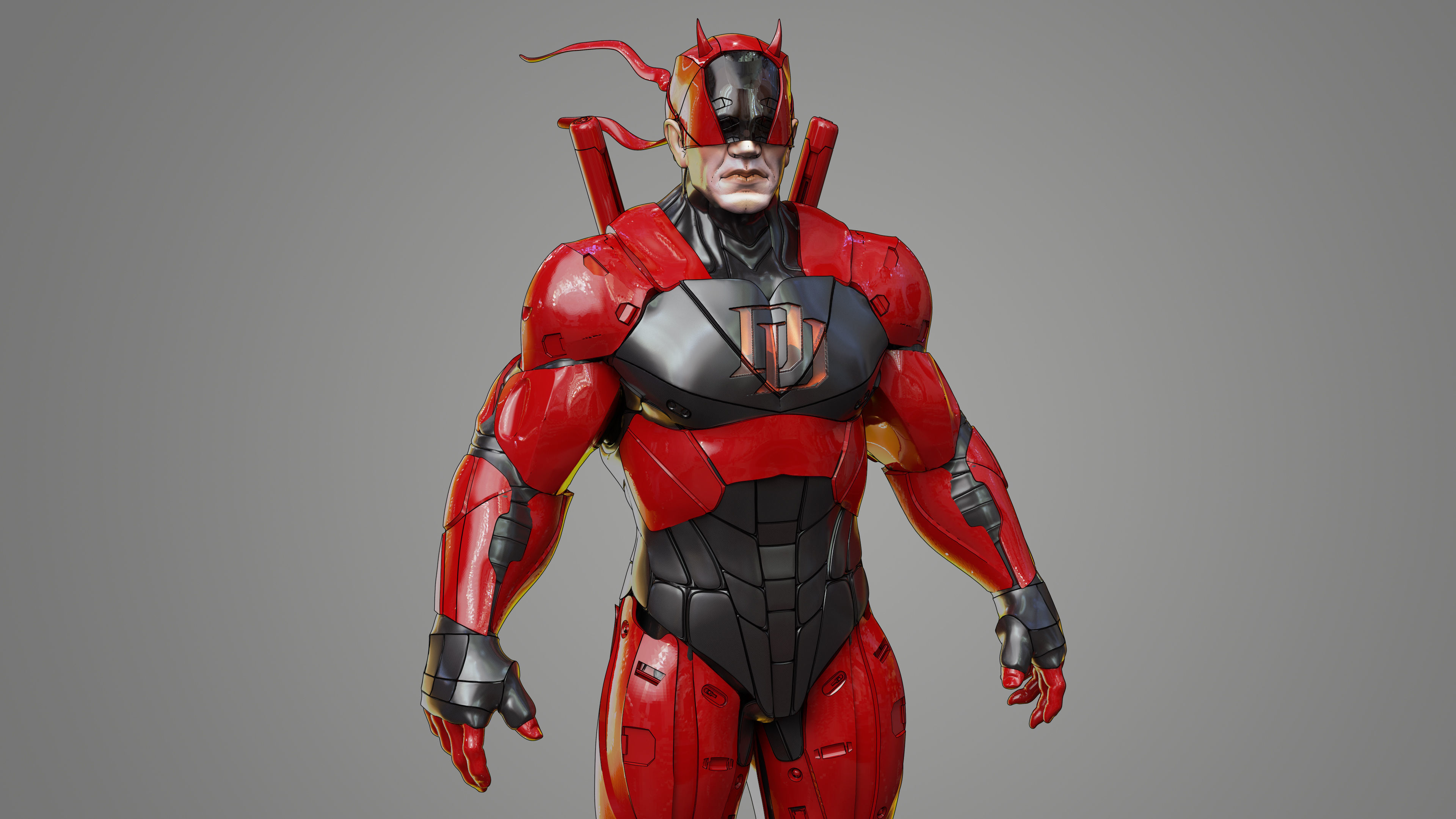 Daredevil Armor Scifi suit 3d model print 3D model | CGTrader
