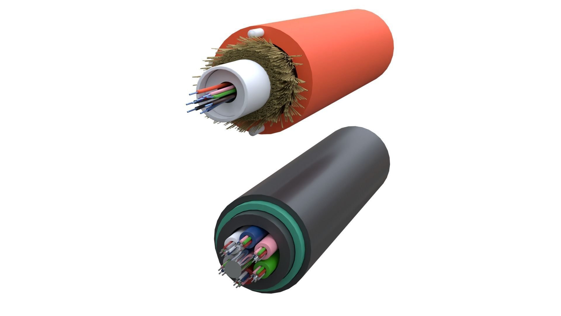 optical fiber 3D model | CGTrader