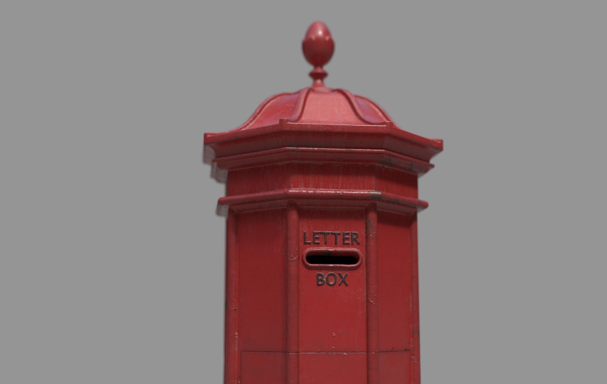 Victorian Post Box 3D model | CGTrader