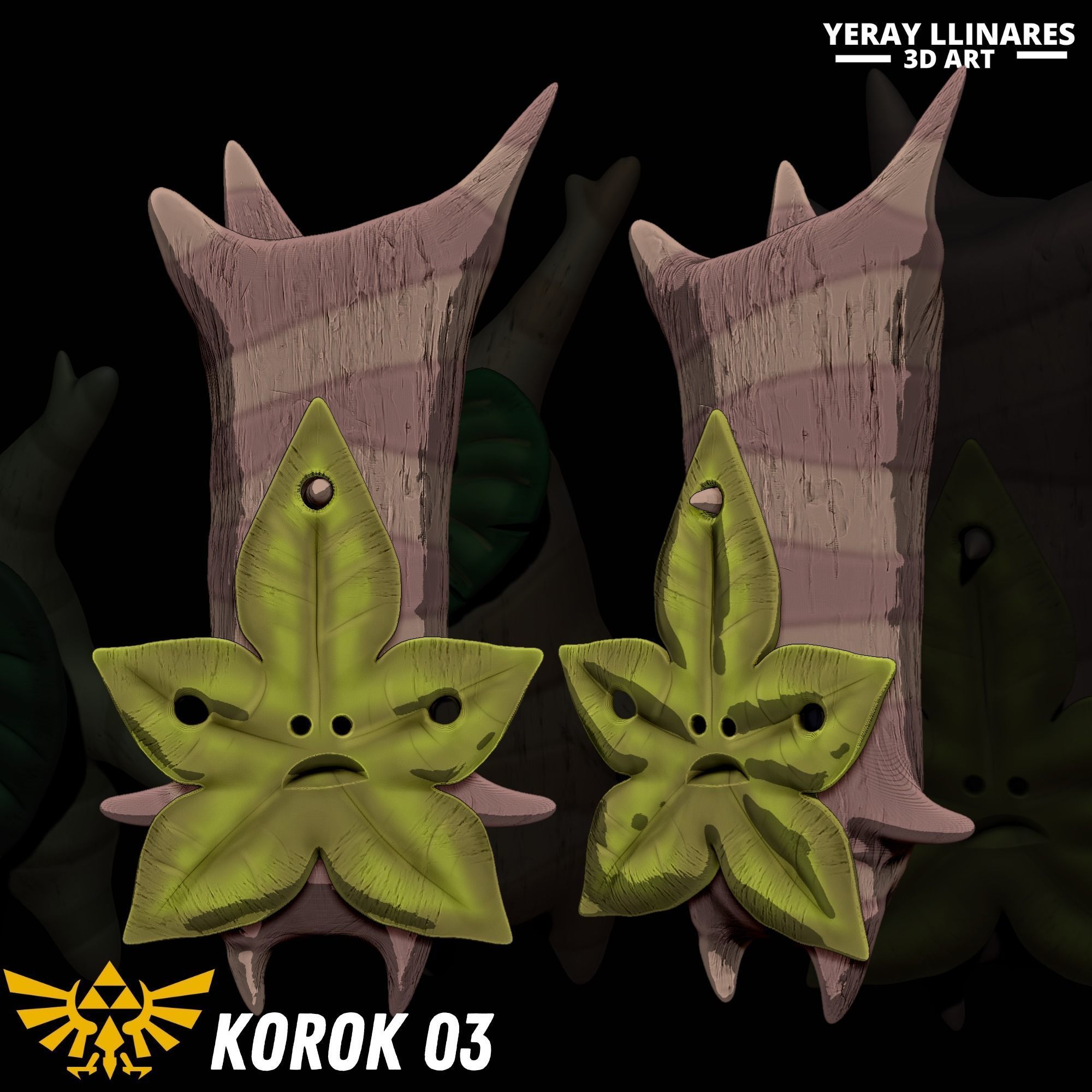 Zelda Korok FanArt Collection 3D model 3D printable | CGTrader